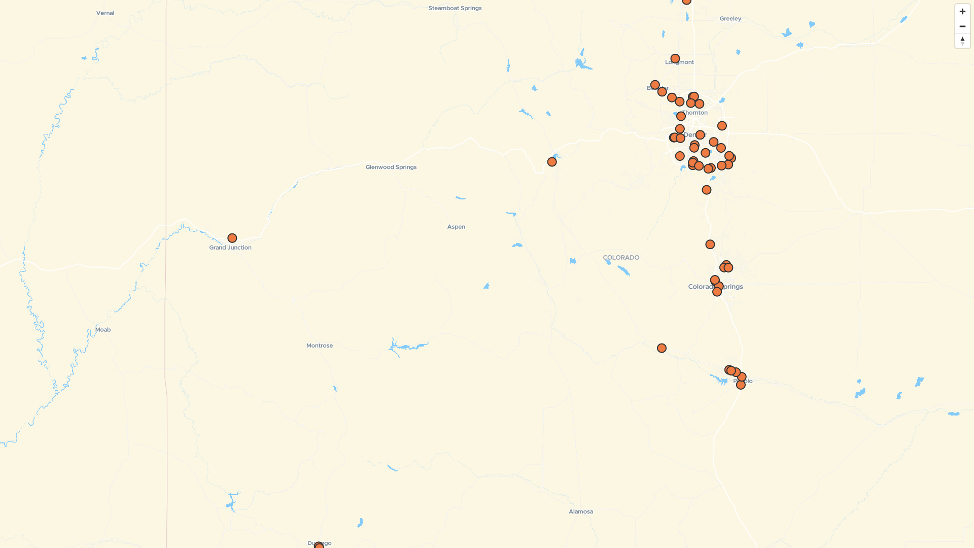 Map of Labcorp locations in Colorado, US | Mapstack
