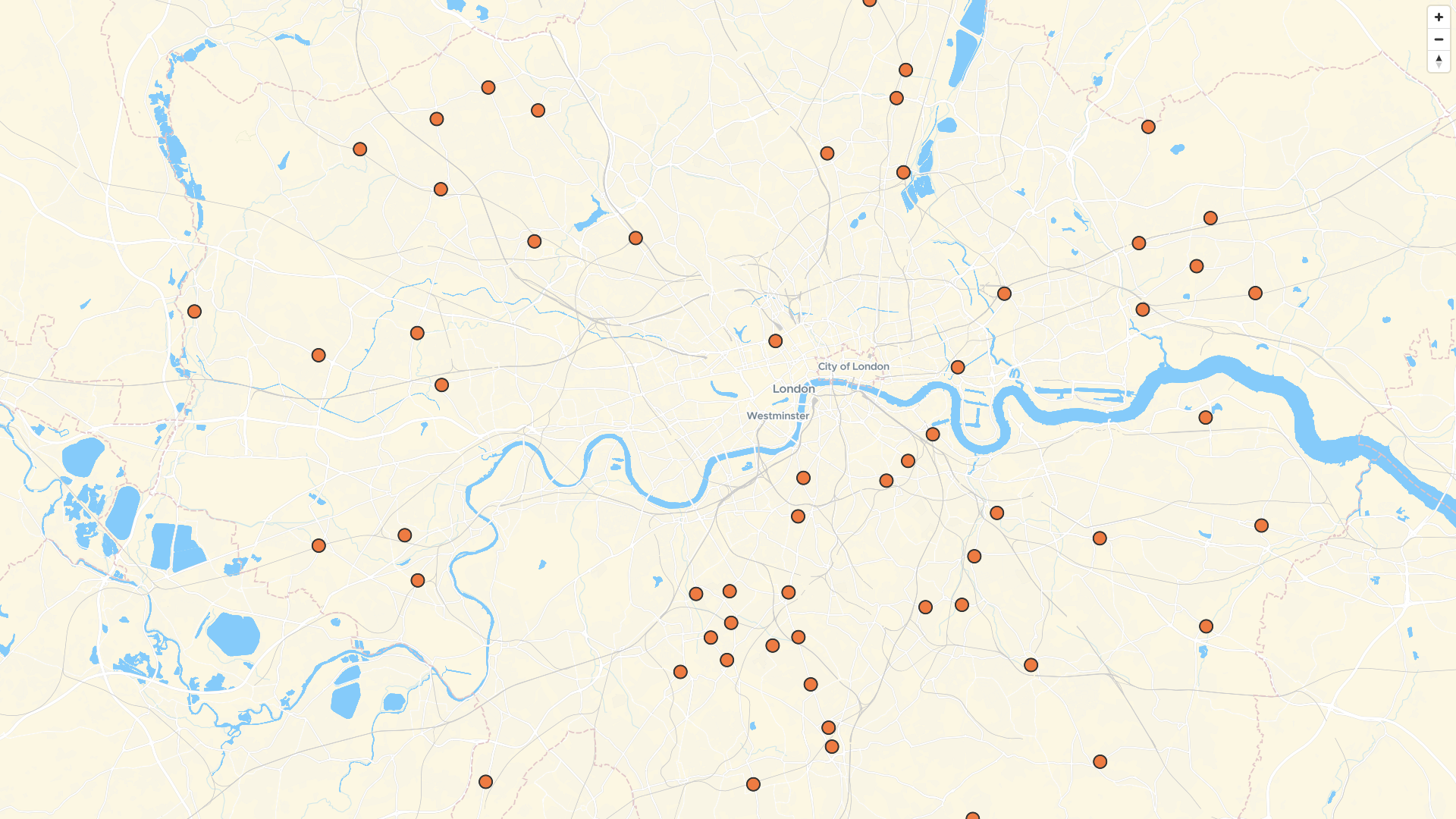 Map of Lidl GB locations in London, UK | Mapstack