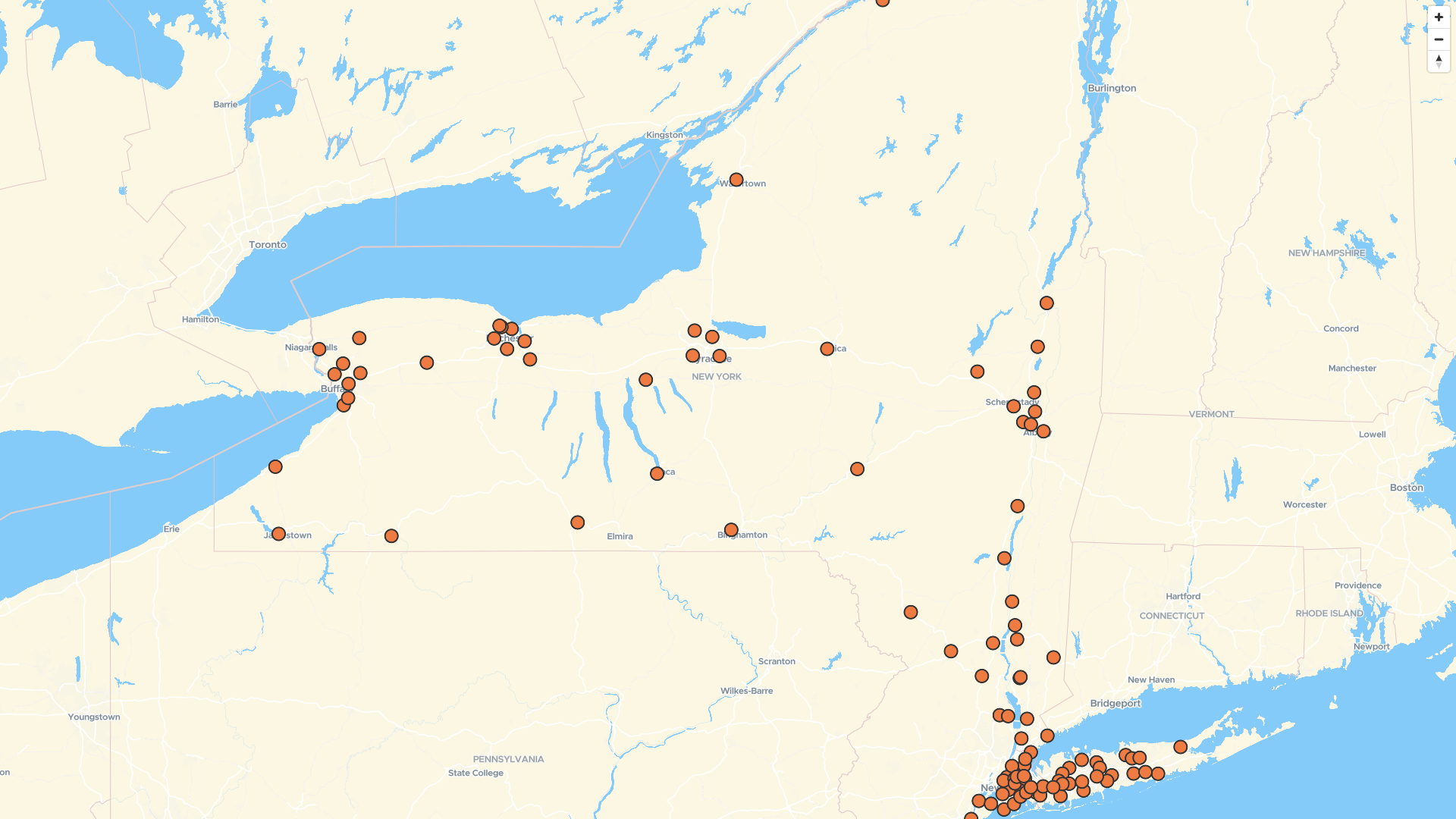 Map of The Home Depot locations in New York, US | Mapstack