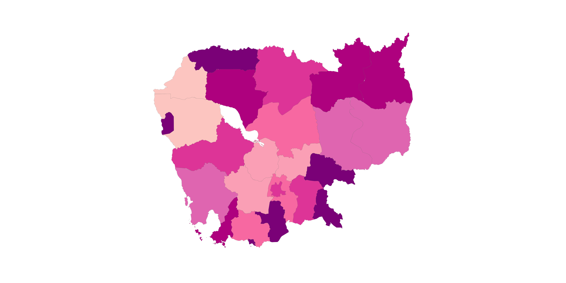 ផែនទីរបស់ប្រទេសកម្ពុជា | Mapstack