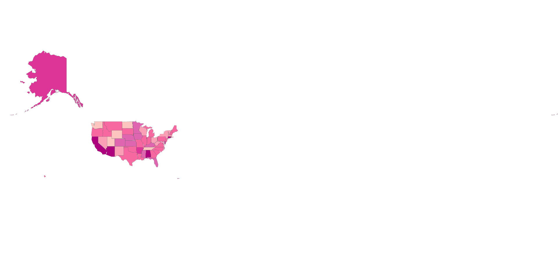 USA Average Units Consumed Per Week Per Capita | Mapstack