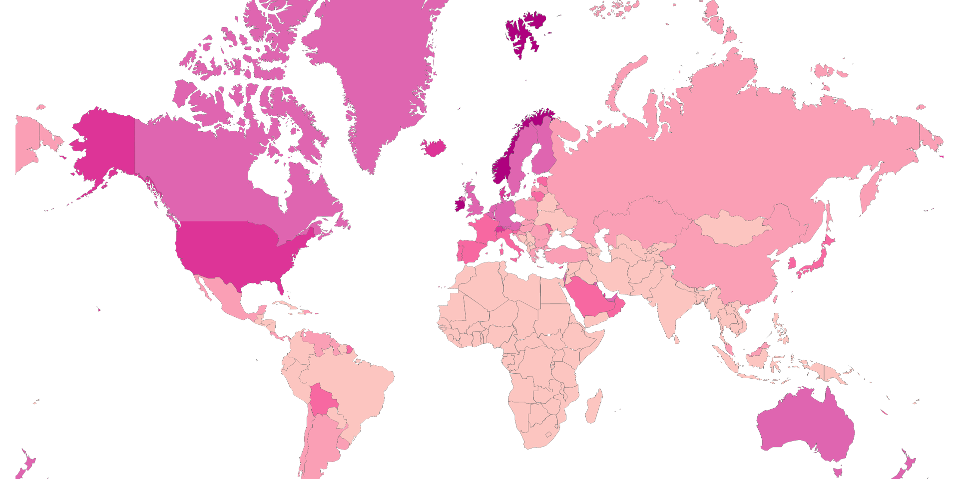 GDP Per Capita By Country Map (US$, 2022) | Mapstack