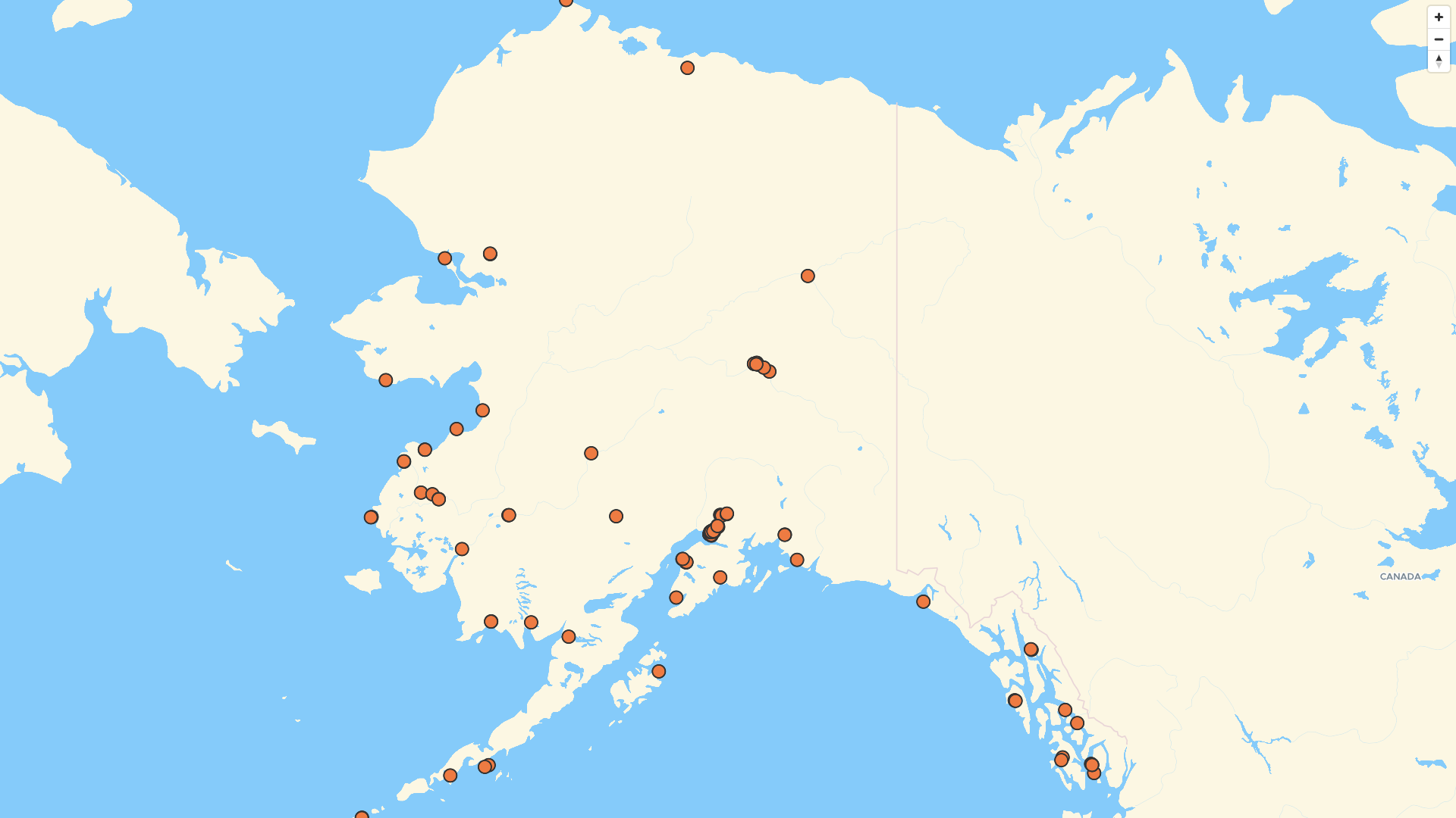 Map of Western Union locations in Alaska, US | Mapstack