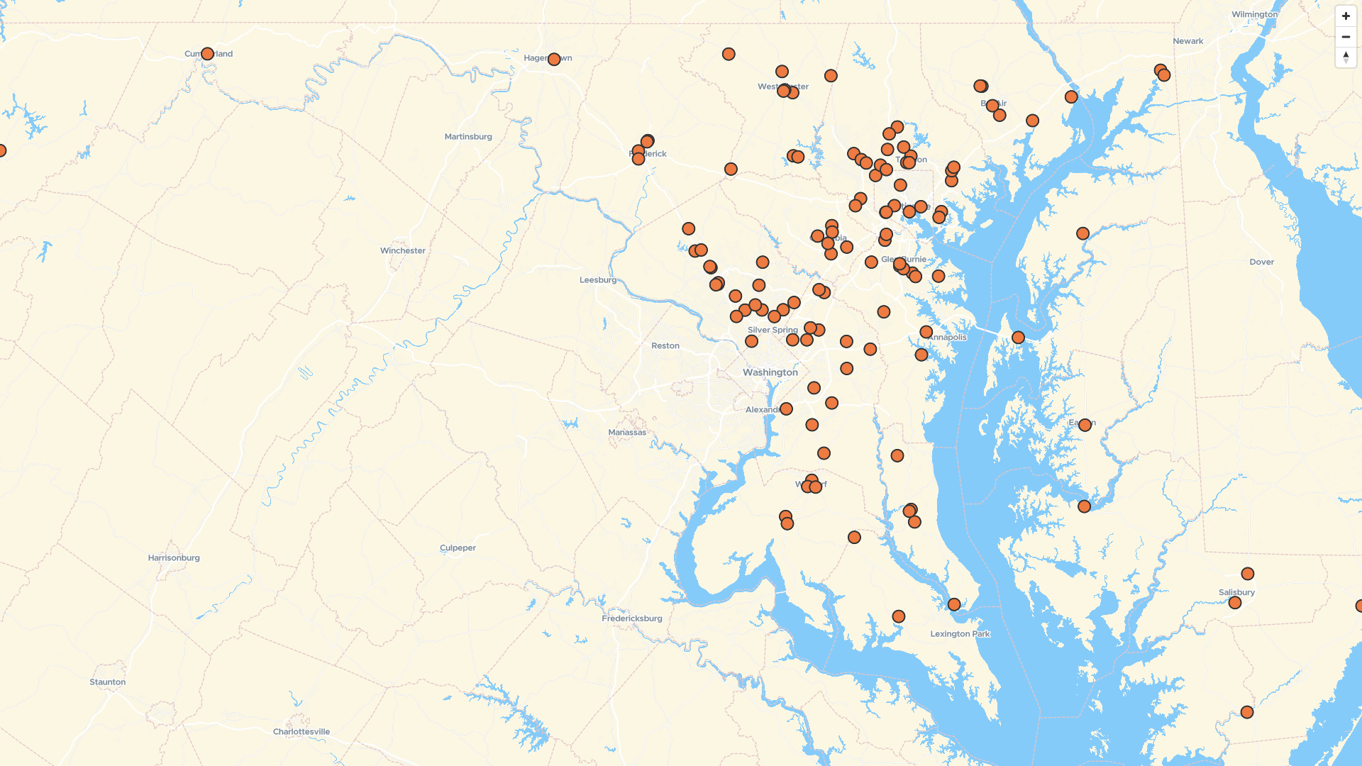 Map of Labcorp locations in Maryland, US | Mapstack