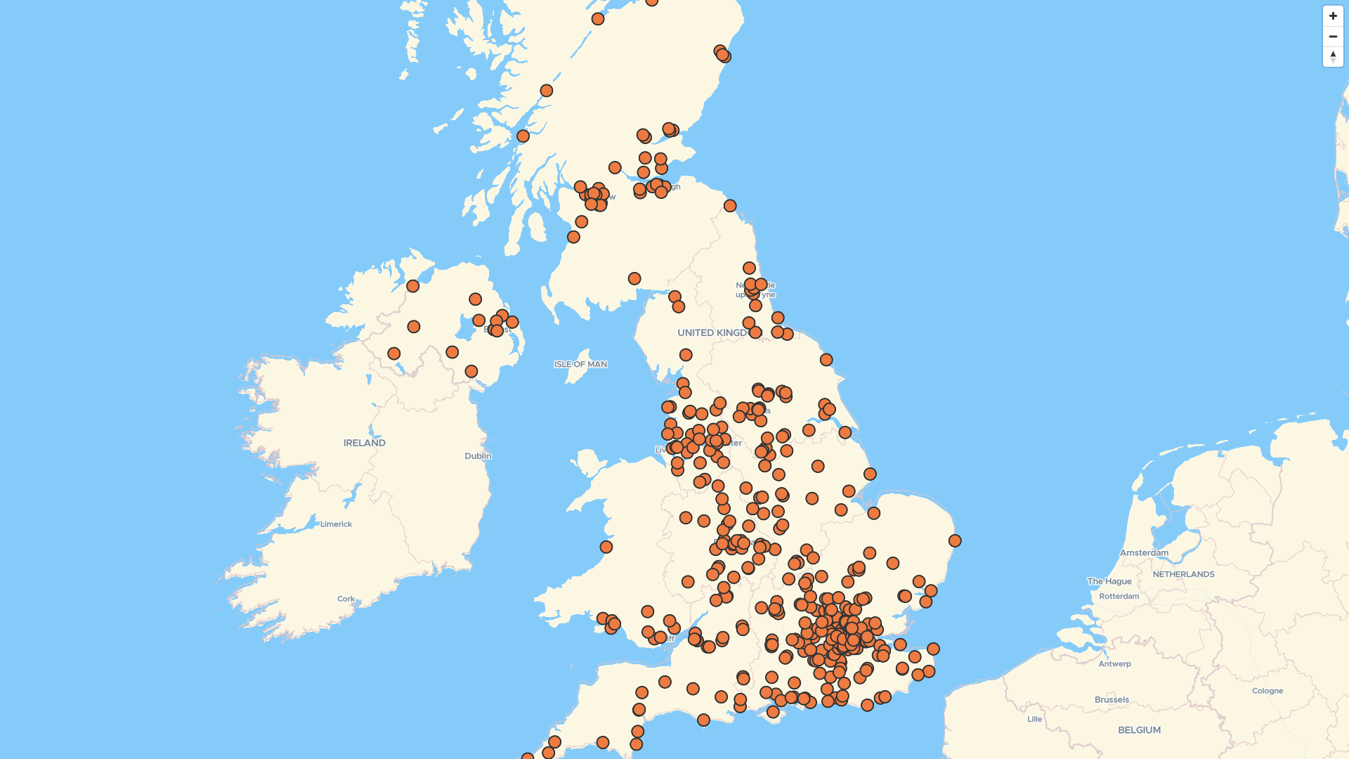Map of Marks And Spencer locations, UK | Mapstack