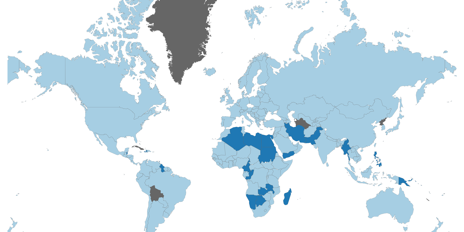 Global Gender Mobility: Mapping Women's Freedom to Roam | Mapstack