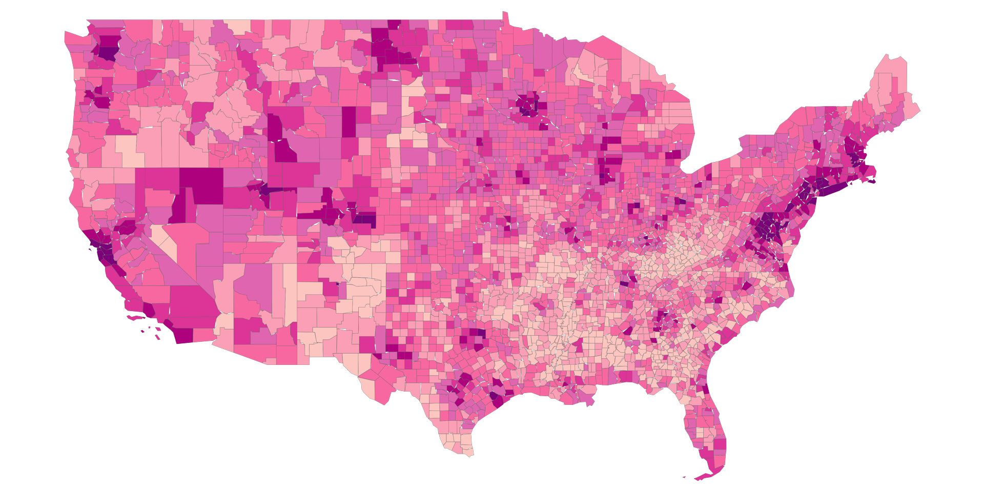 US County Socioeconomic Map | Mapstack