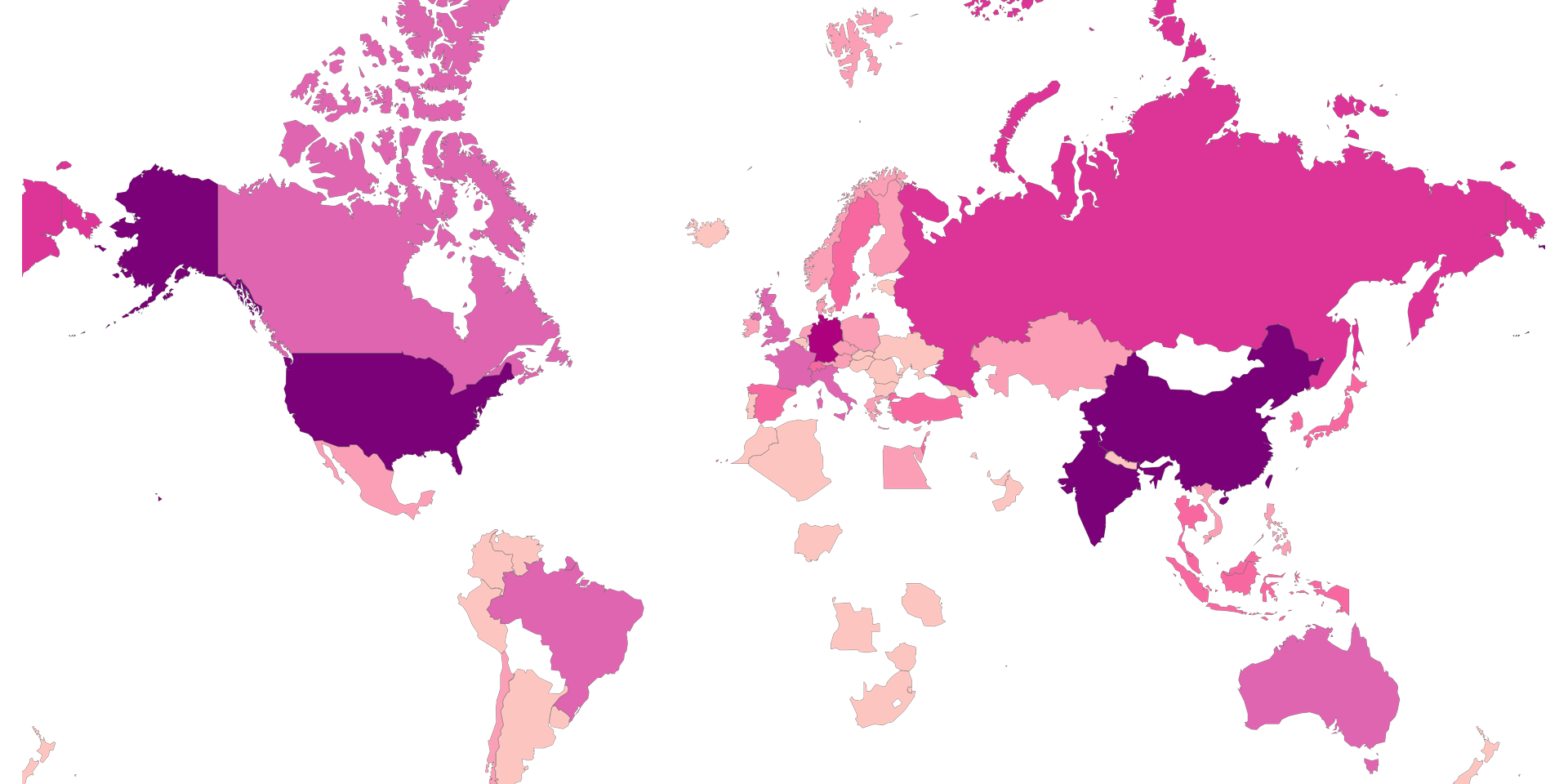Billionaires By Country 2023 (Forbes) | Mapstack