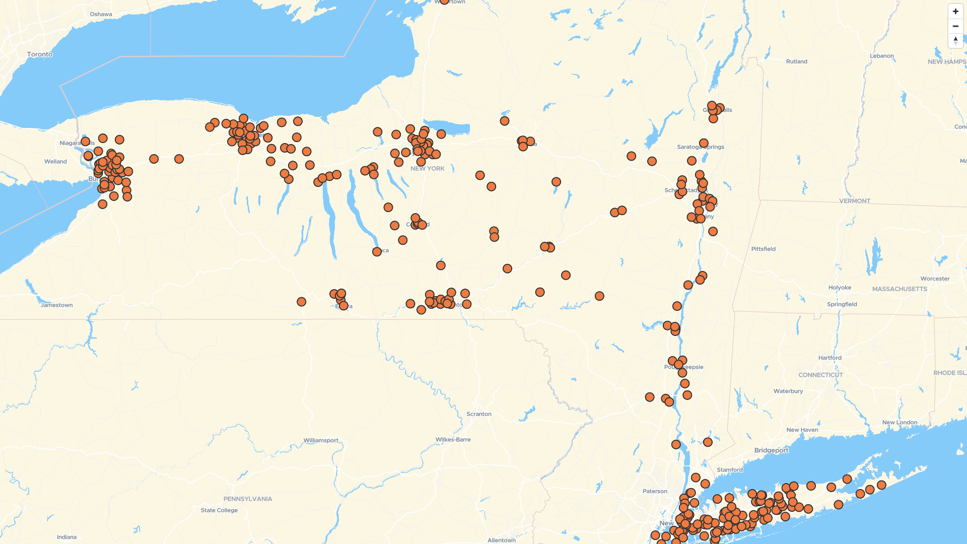 Map of Speedway locations in New York, US | Mapstack